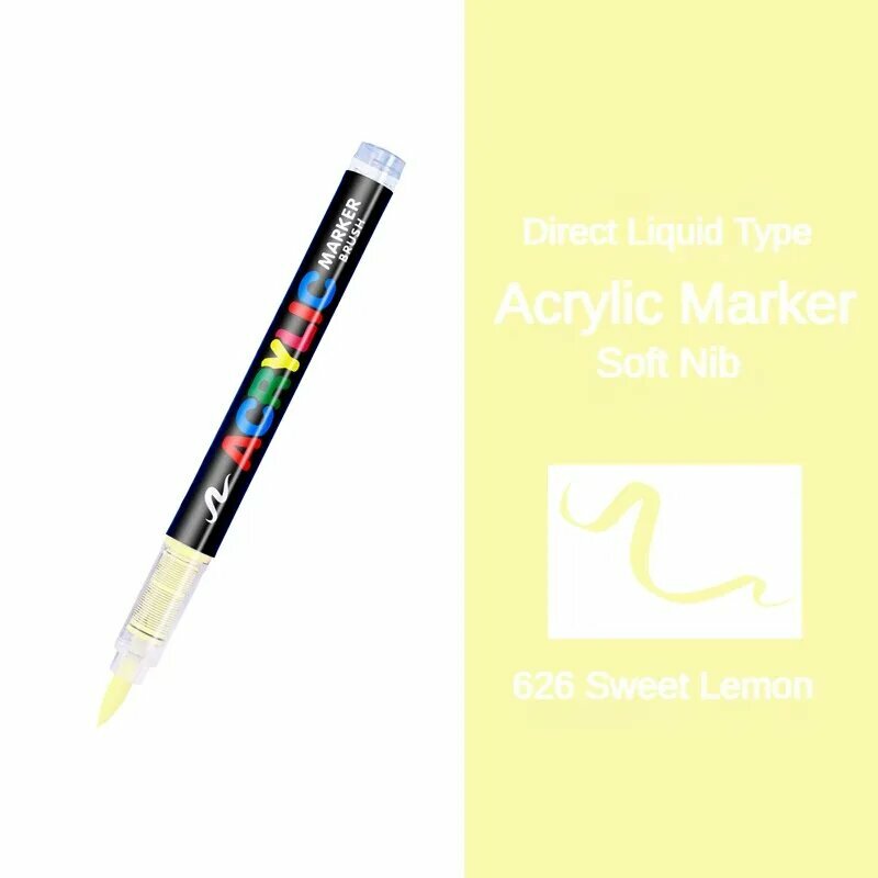16-цветные акриловые маркеры для рисования Sweet Lemon Marker