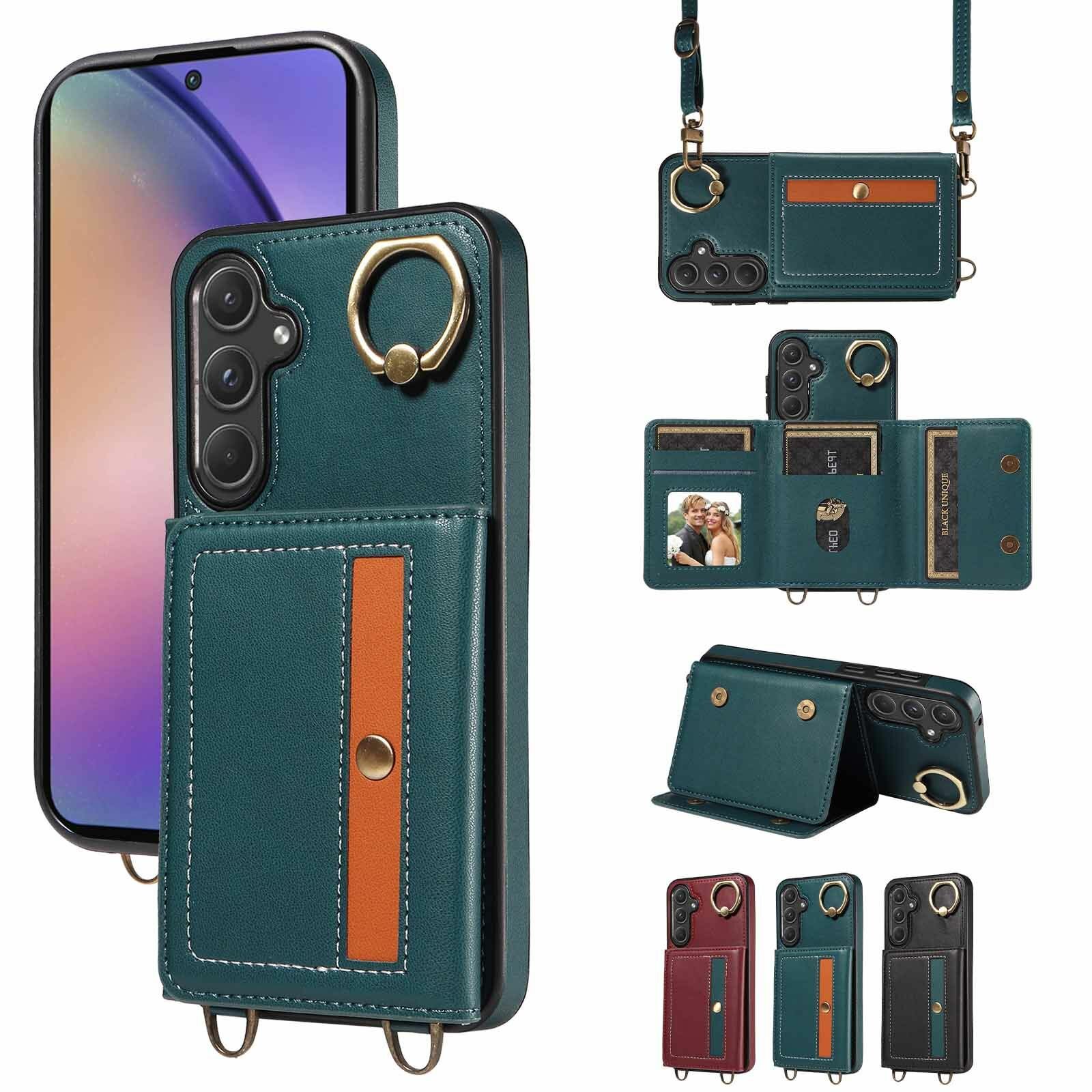 Чехол для Samsung Galaxy A55 5G /Самсунг Галакси А55(5Джи) с отделением для карты, Чехол-кошелек для Кожа высокого качества, Новый продукт