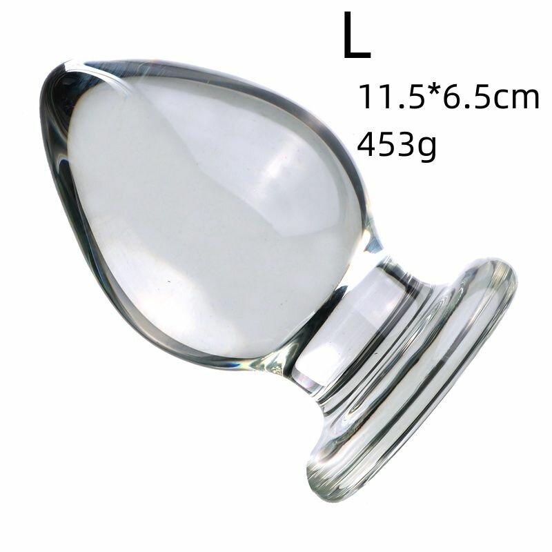 Сексуальные товары для взрослых/ Стеклянные анальные пробки/ Диаметр 5-6,5 см-01