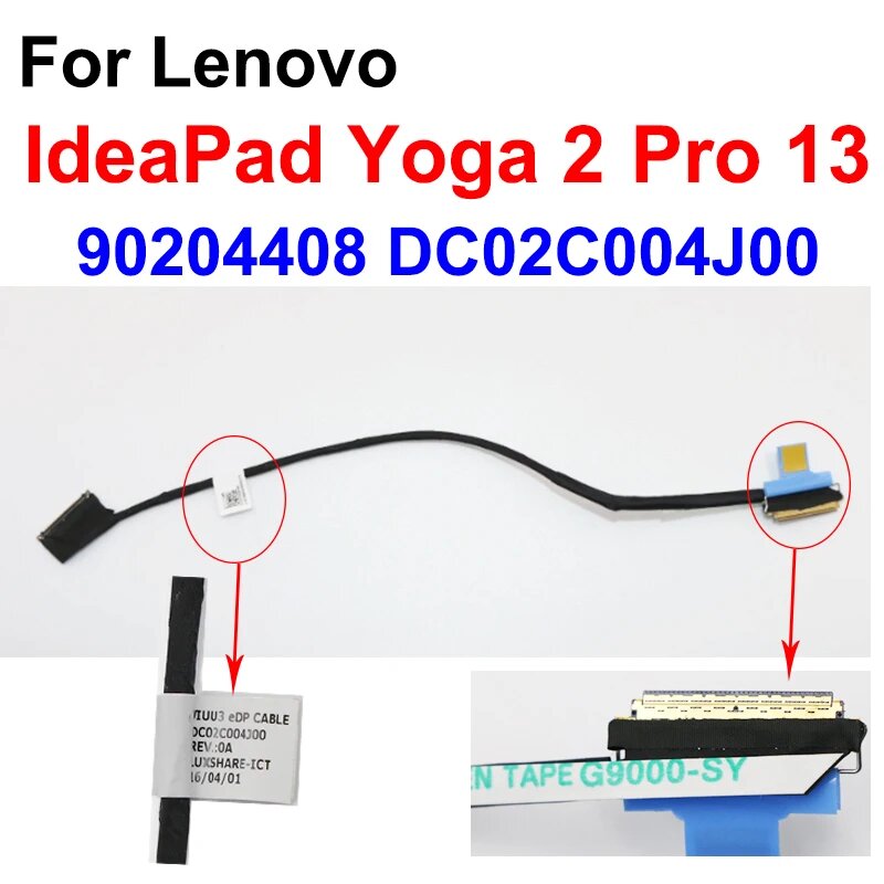 ЖК-дисплей для Lenovo Yoga2pro Yoga 2 Pro 13 13,3 дюйма, ЖК-дисплей, гибкий кабель для замены 90204408 DC02C004J00