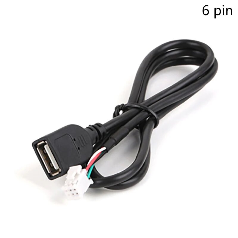 Автомобильный USB-кабель, адаптер-удлинитель, 4-контактный 6-контактный для автомобильного радио, A2