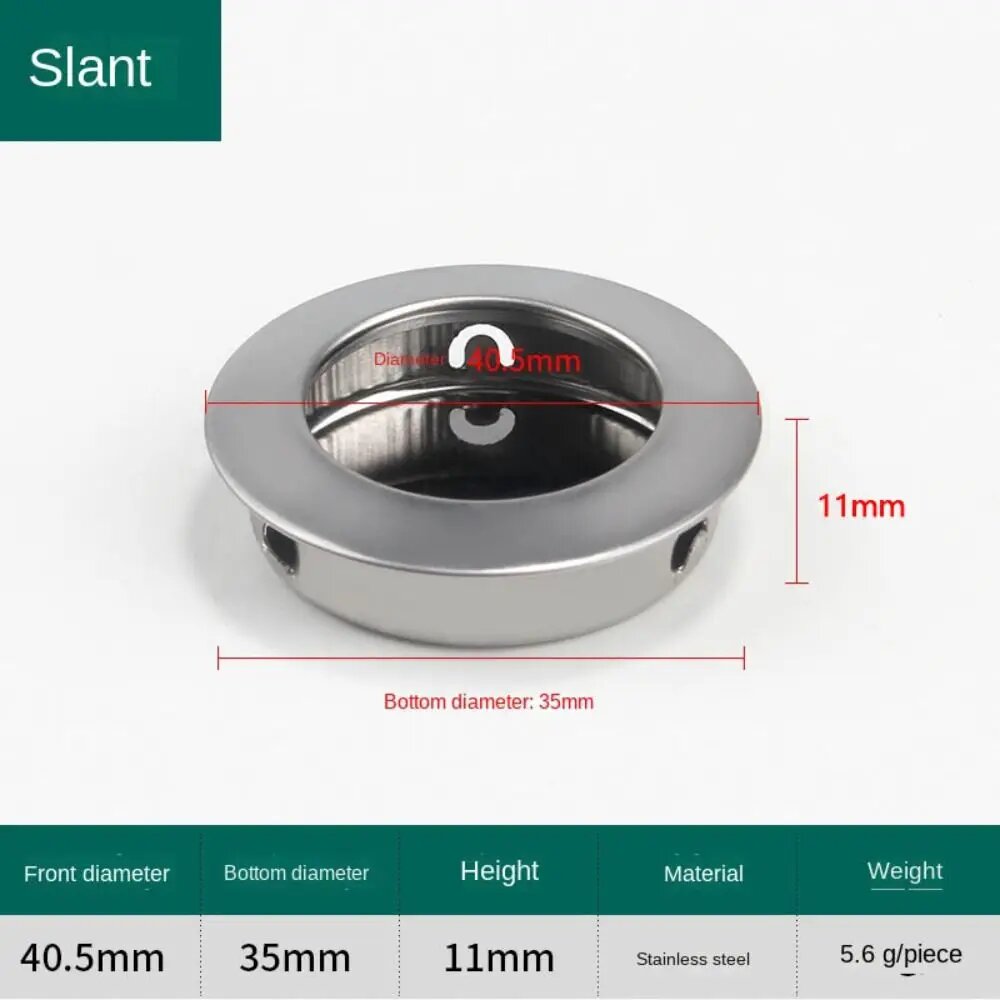 Новые дверные ручки из нержавеющей стали, встроенная ручка для раздвижной двери, скрытая круглая невидимая ручка для шкафа, кухня