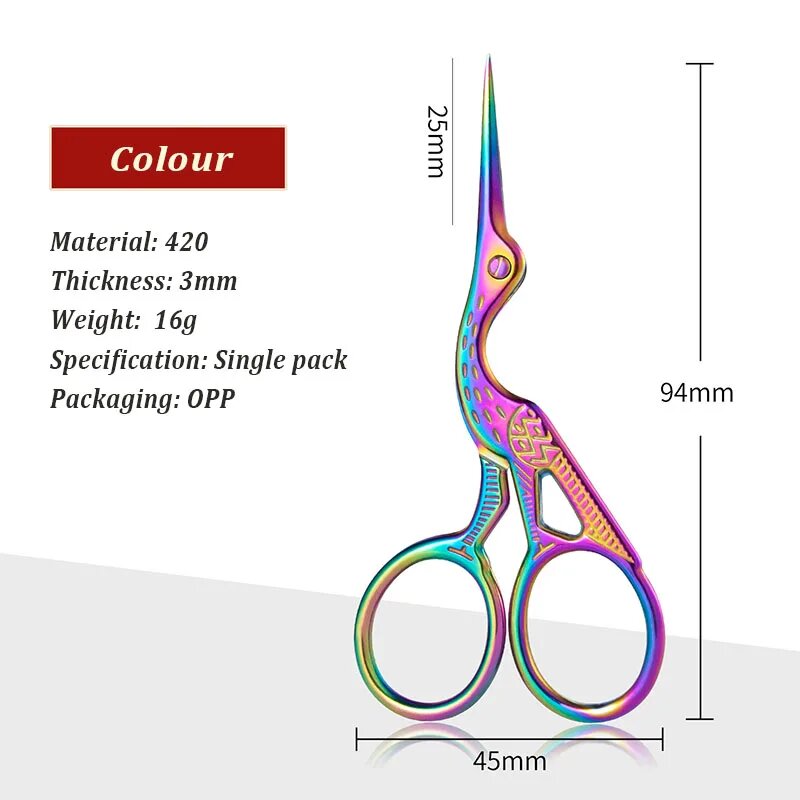 Антикварные ножницы XMSJ из нержавеющей стали Colored titanium
