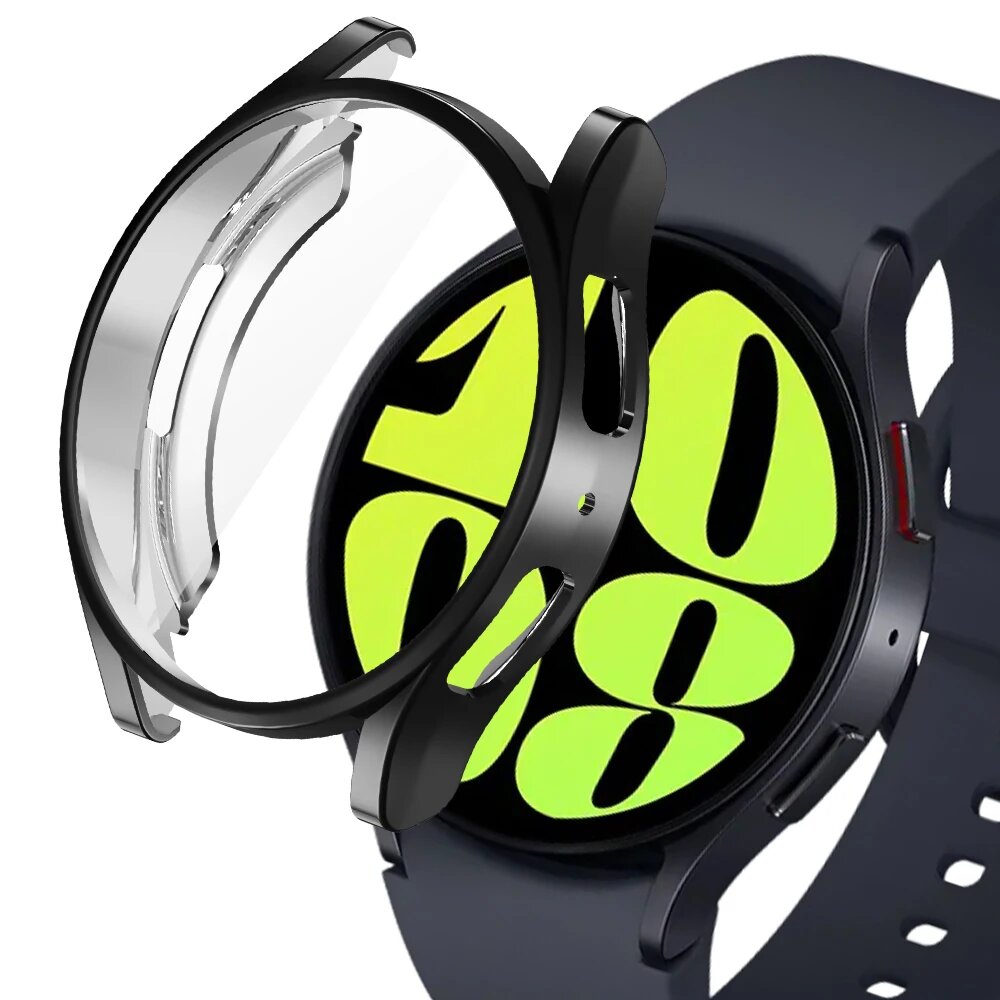 Черный чехол OUIO для Samsung Galaxy Watch 6 44mm