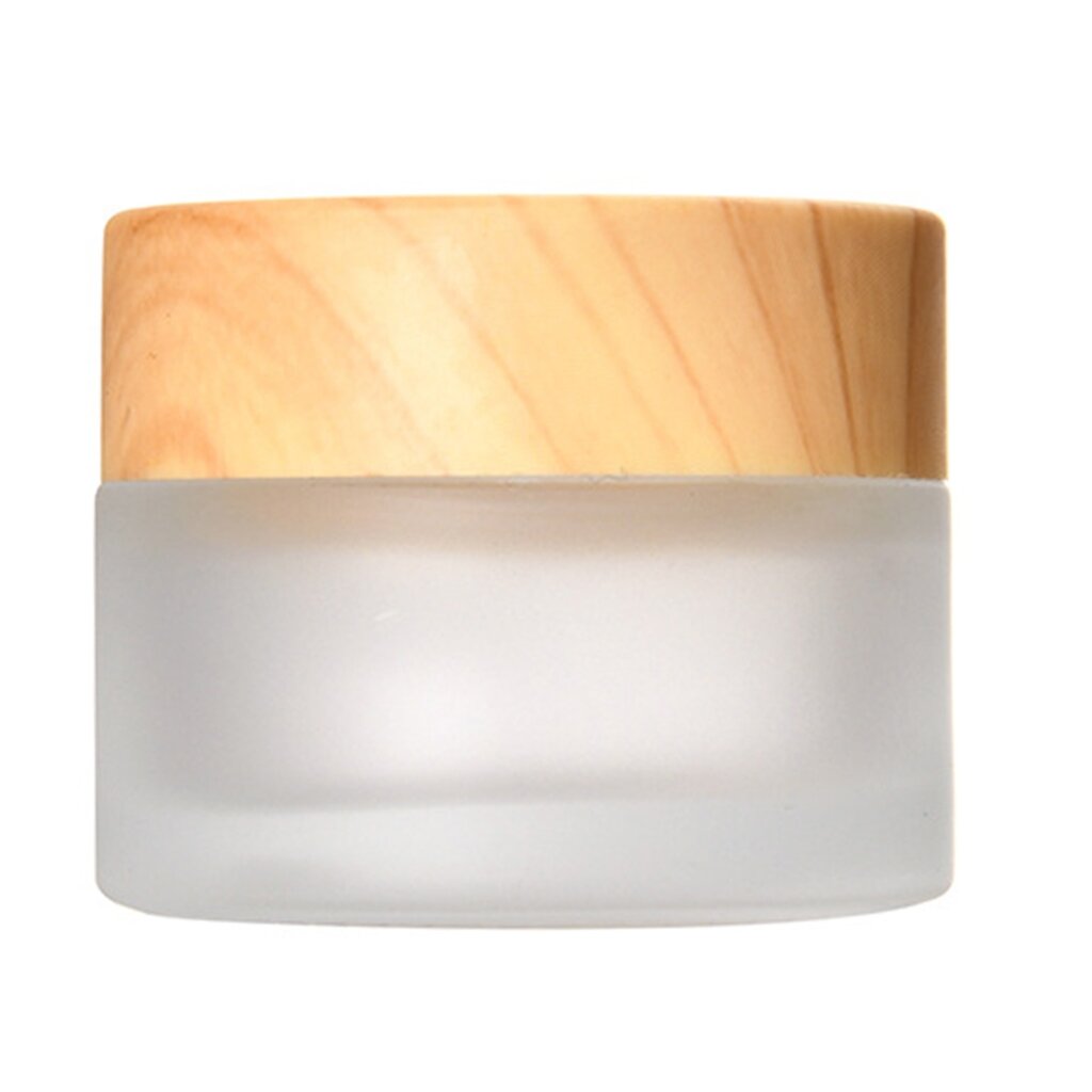 Бутылка для крема с деревянной крышкой и матовым кремом-15 г