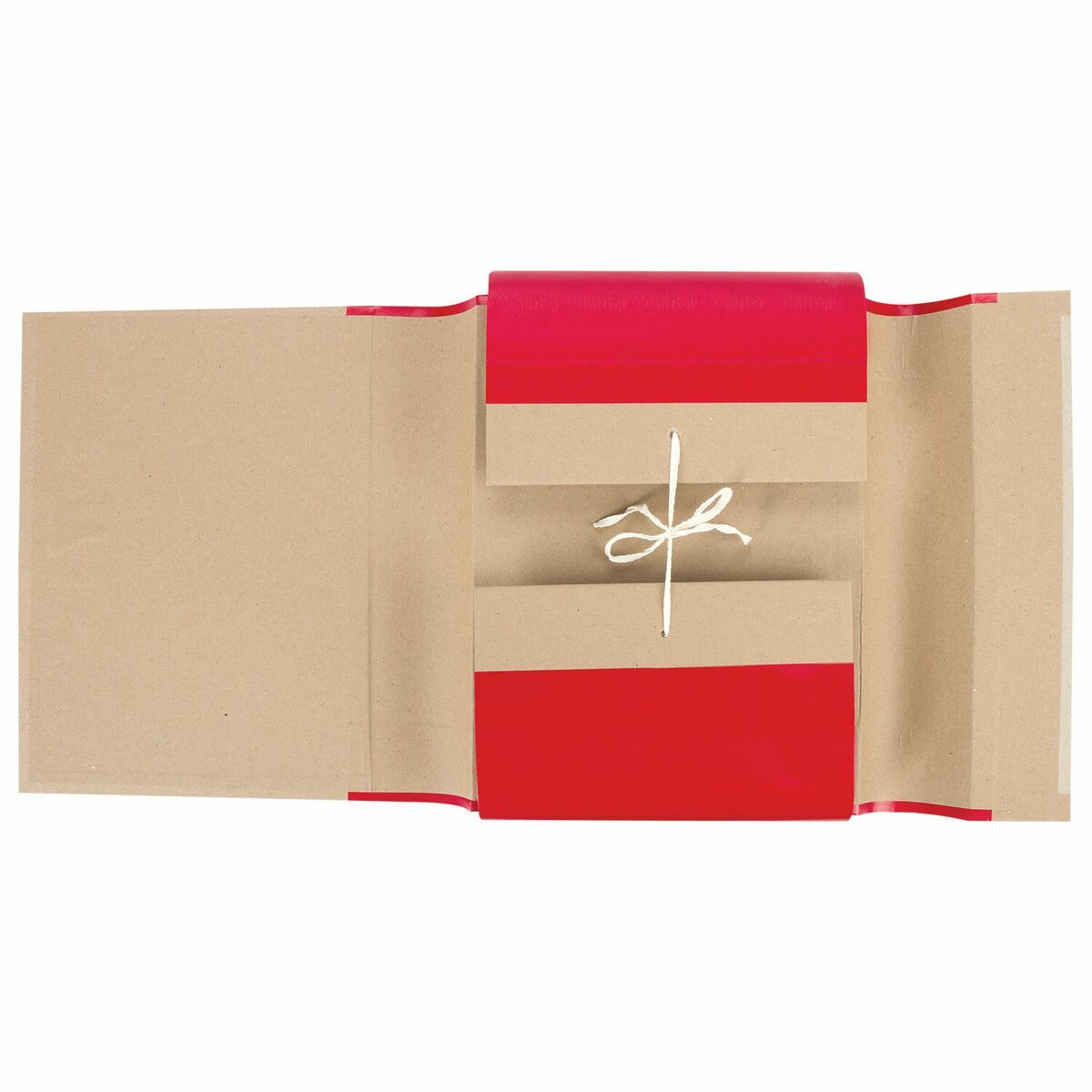 Папка архивная с завязками (А4, корешок 80мм, до 700л, 4 завязки, крафт/бумвинил) бежевая (123203)