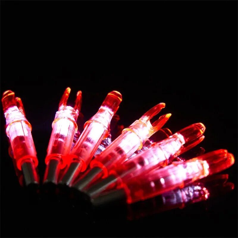 Светодиодные наконечники для стрел 6,2 мм, 6 шт. Красный, 6pcs red