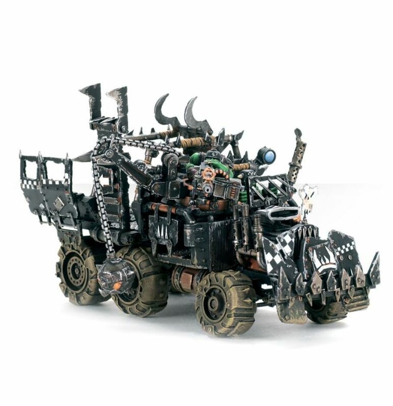 Смола Миниатюра Warhammer 40000 Orks Trukk / миниатюр для настольной игры Упражнения для раскрашивания