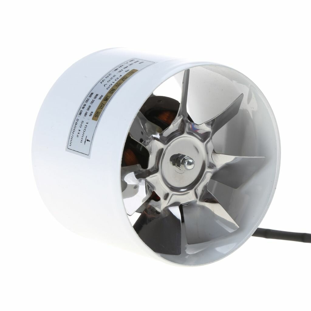 Многофункциональный Мощный бесшумный вытяжной вентилятор, Вентиляция с металлическими трубами, низкий уровень шума для домашней кухни в подвале