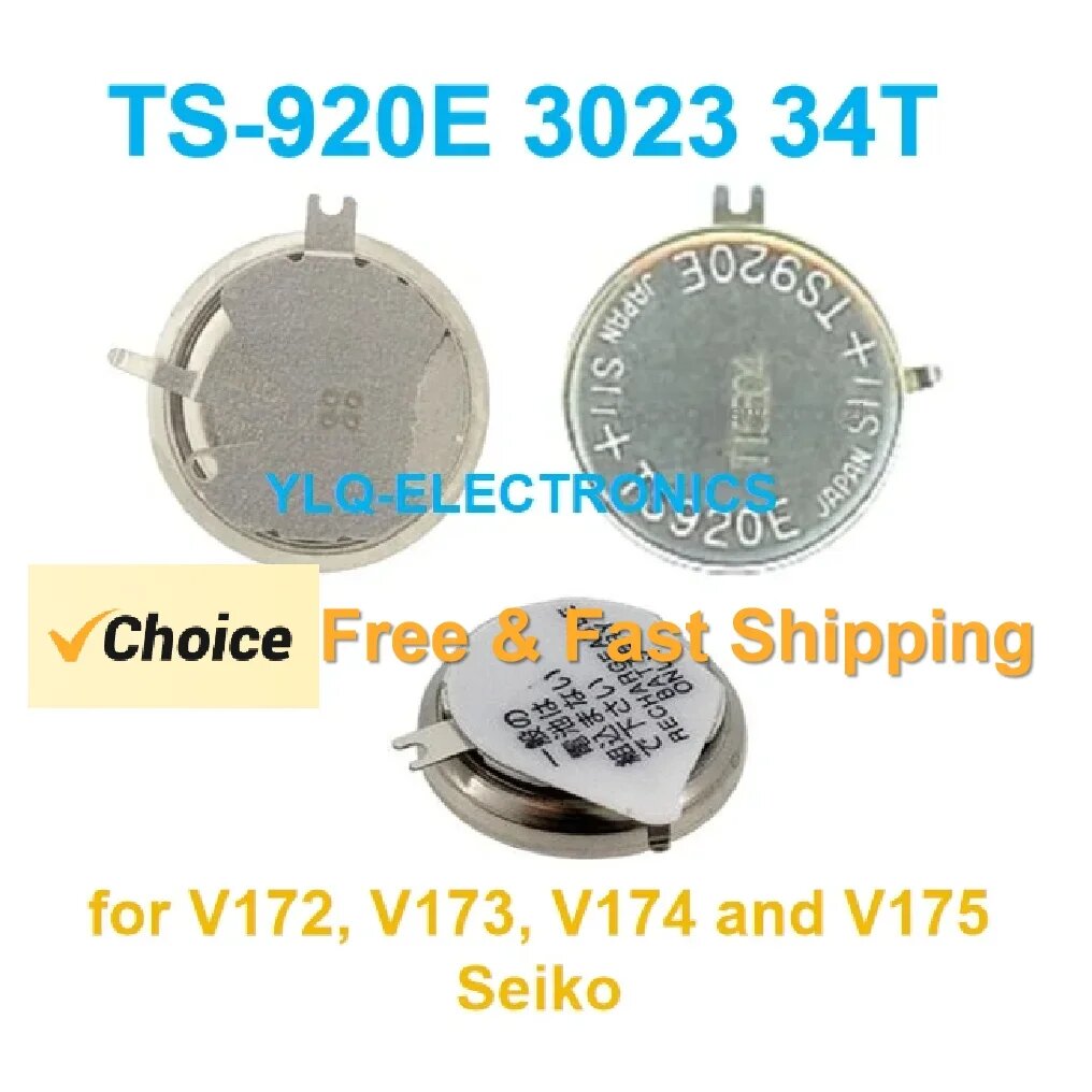 1 шт. 3023,34T TS920E 3023-34T TS920 3023 34T TS920 Seiko Watch Kinetic Energy аккумуляторная батарея для V172, V173, V174 и V175
