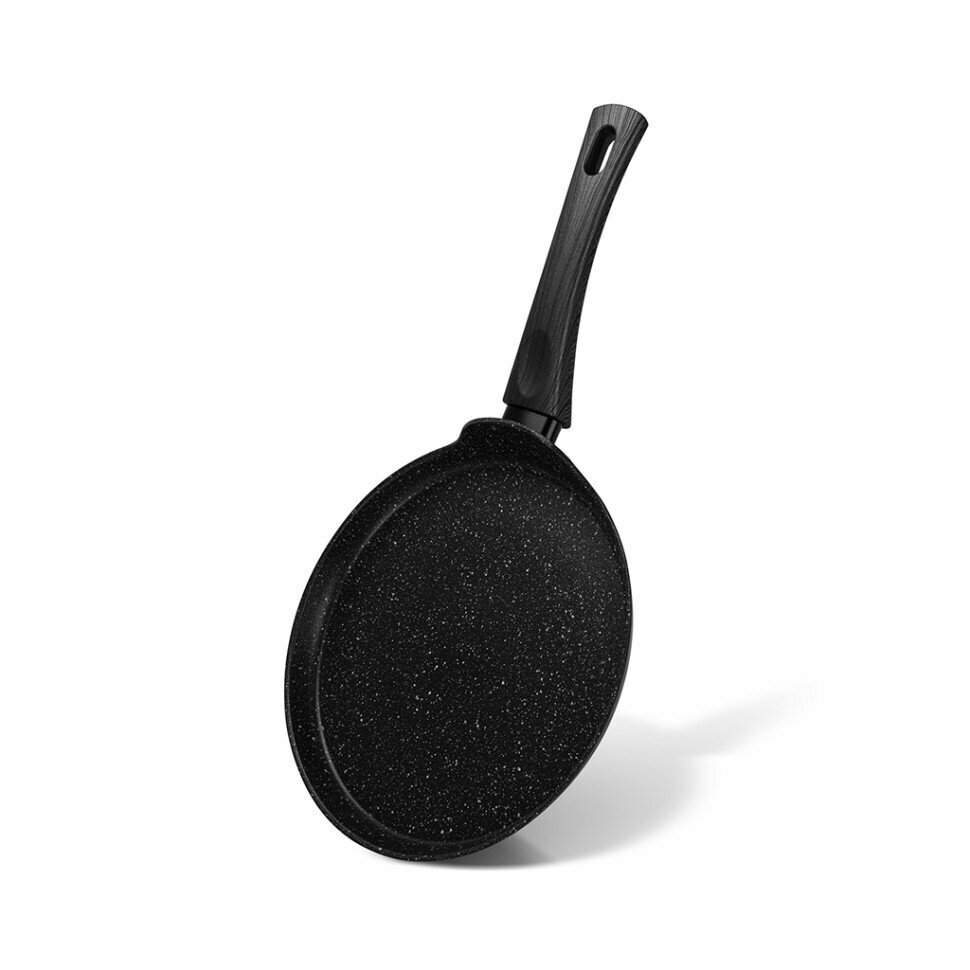 14609 FISSMAN Сковорода для блинов ANGELA 24х2см (алюминий с антипригарным покрытием TouchStoneForte) Ручка-бакелит с покрытием «софт-тач»; Индукция