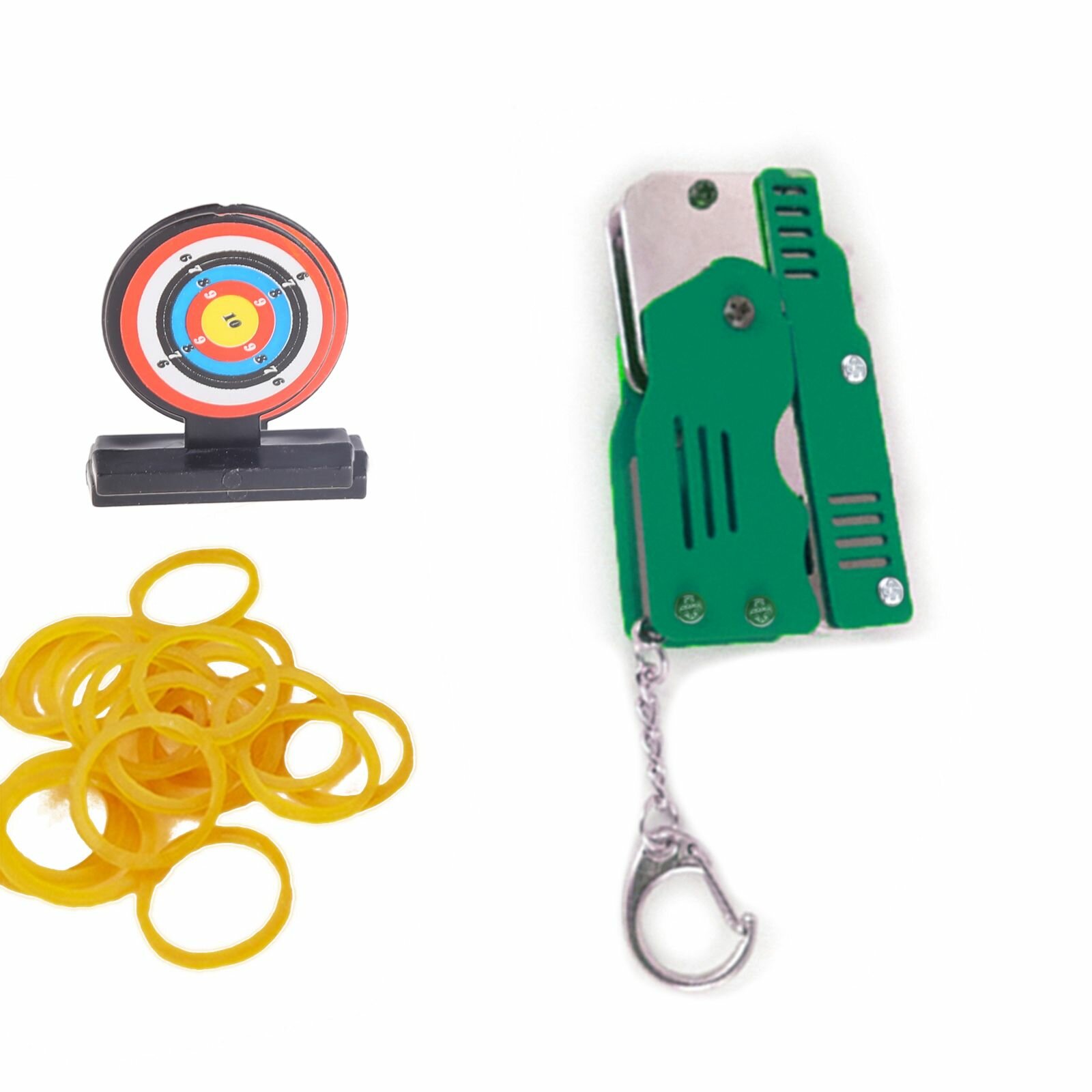 3-дюймовая игрушка-выбрасыватель с резиновой лентой, складной брелок, эластичная пружина для маленьких мальчиков, игры в помещении со смолой