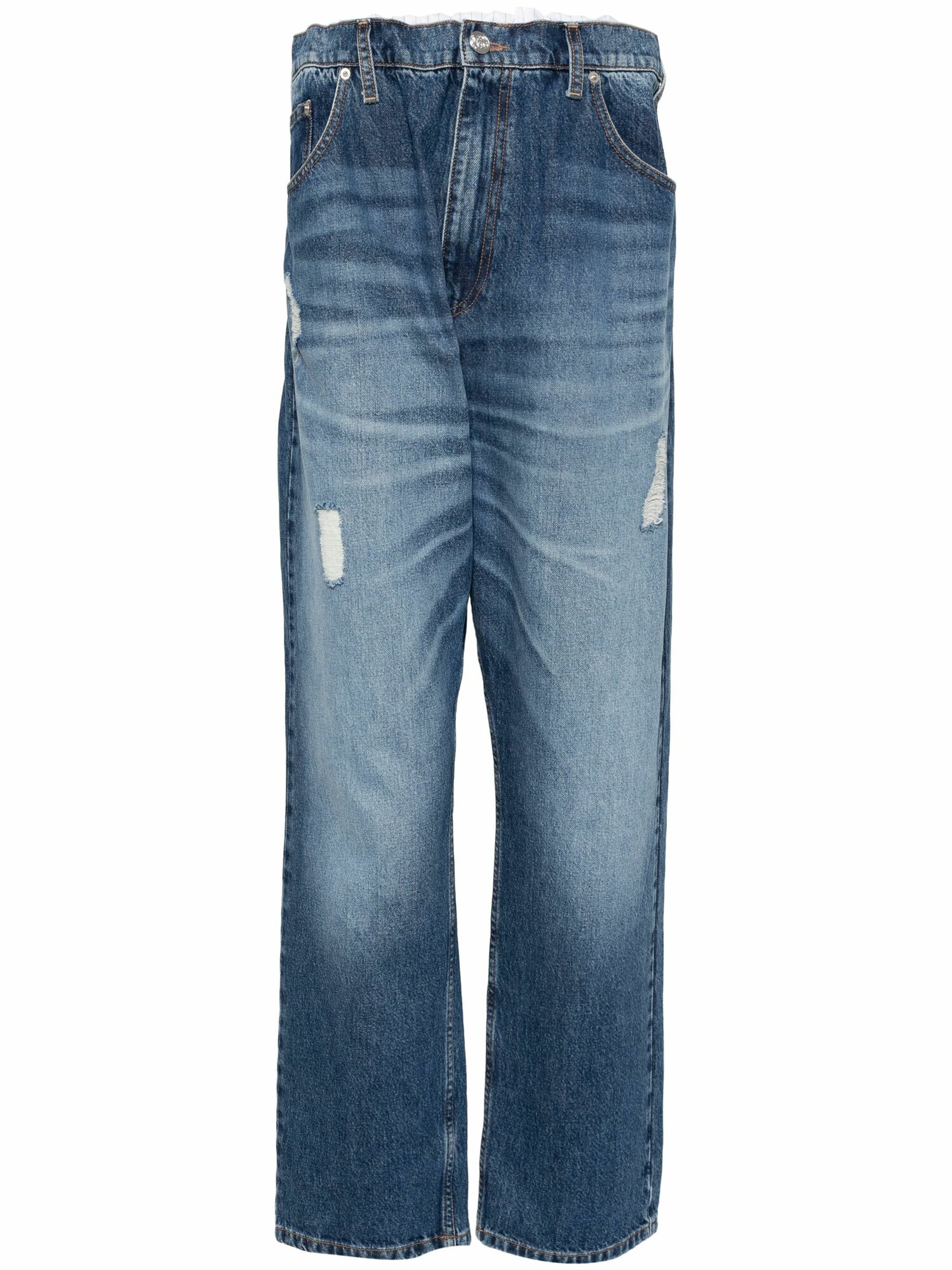 Джинсы Джинсы с эффектом тромплей 