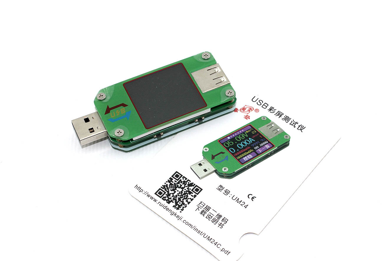 USB тестер UM24 с цветным экраном