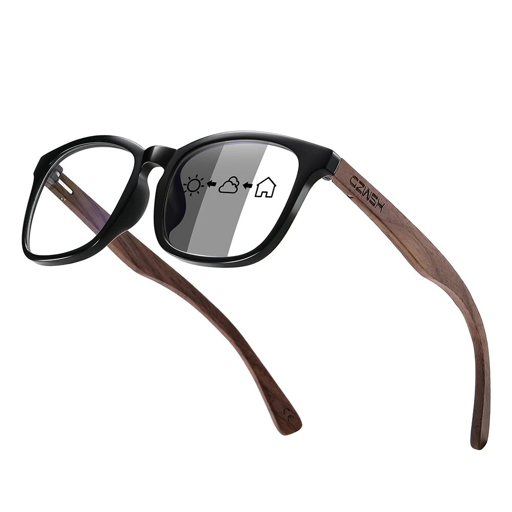 Деревянные очки GM 1012 белый