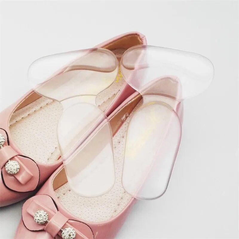 1 пара силиконовых гелевых стельок для женщин, пяточная шпора, облегчение боли, подушка для ног, полустелька на высоком каблуке, противоизносные защитные наклейки, подушечки для обуви