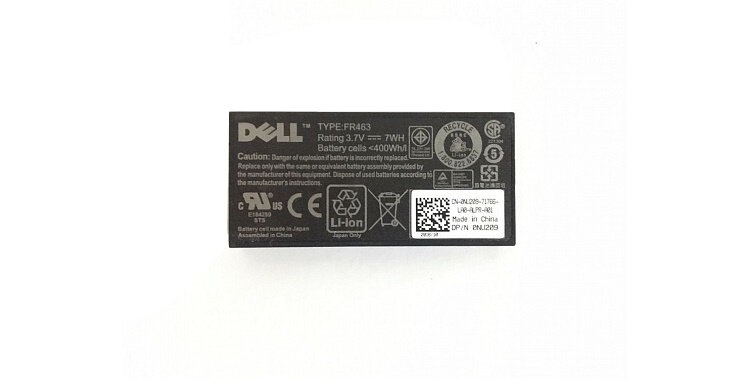 Аккумулятор для Dell (FR463) Poweredge 1900, 2970, 6950, m600, r200, r310, r515, r905, 1900mAh, 3.7V