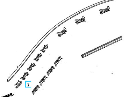Фиксатор С, ветровое стекло (Оригинал)
