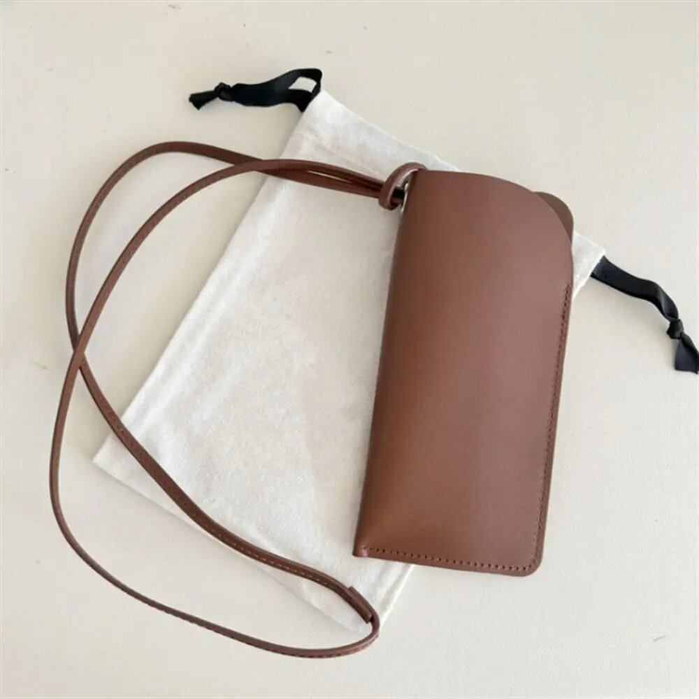 Футляр для очков PU Leather Коричневый, Brown — фото 1