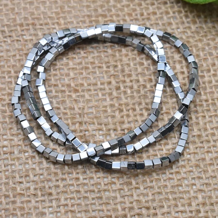 Гематитовые бусины YanQi 2/3/4 мм Серебряный, 2 мм, 4