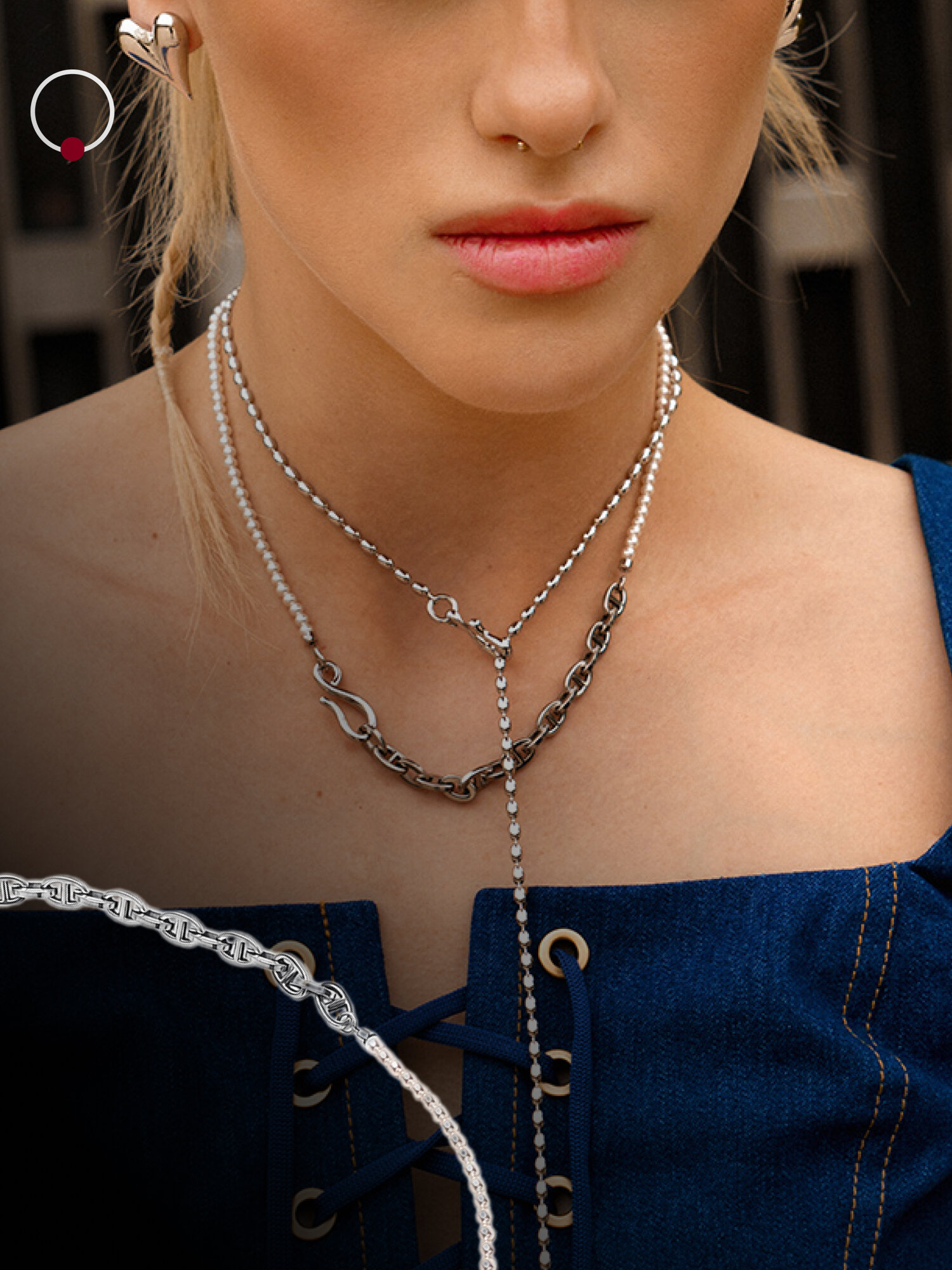 Чокер, жемчуг имитация