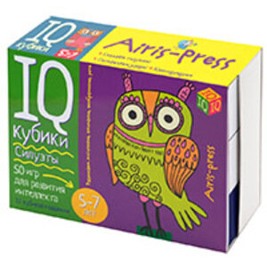 Игра (Айрис) IQ-Кубики Силуэты 50 игр д/развития интеллекта