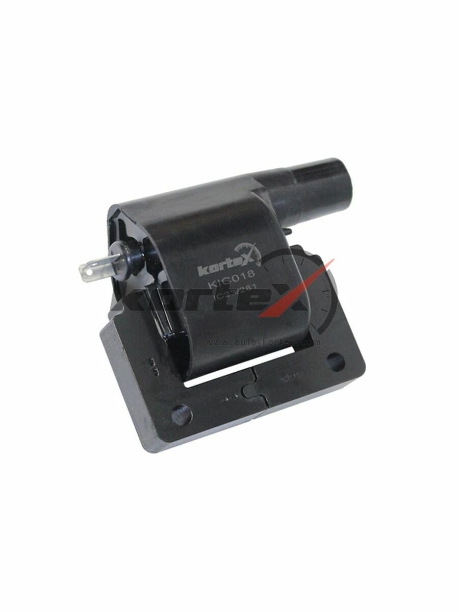 Катушка зажигания Kortex KIC018, для DAEWOO MATIZ I, передняя, металл, термопластик, серая
