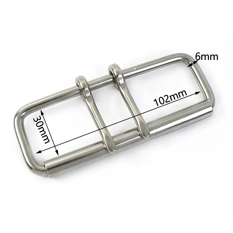 Meetee металлическая пряжка для ремня 52/60/102 мм Silver-102X30mm