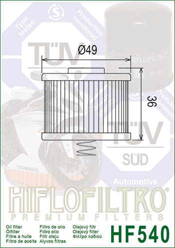 HIFLO FILTRO Масляный Фильтр HF540