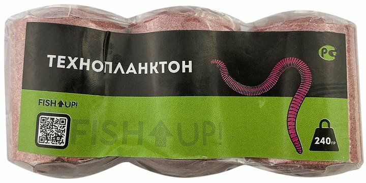 Fish up технопланктон червь био приманка для ловли рыбы на водоемах и реках