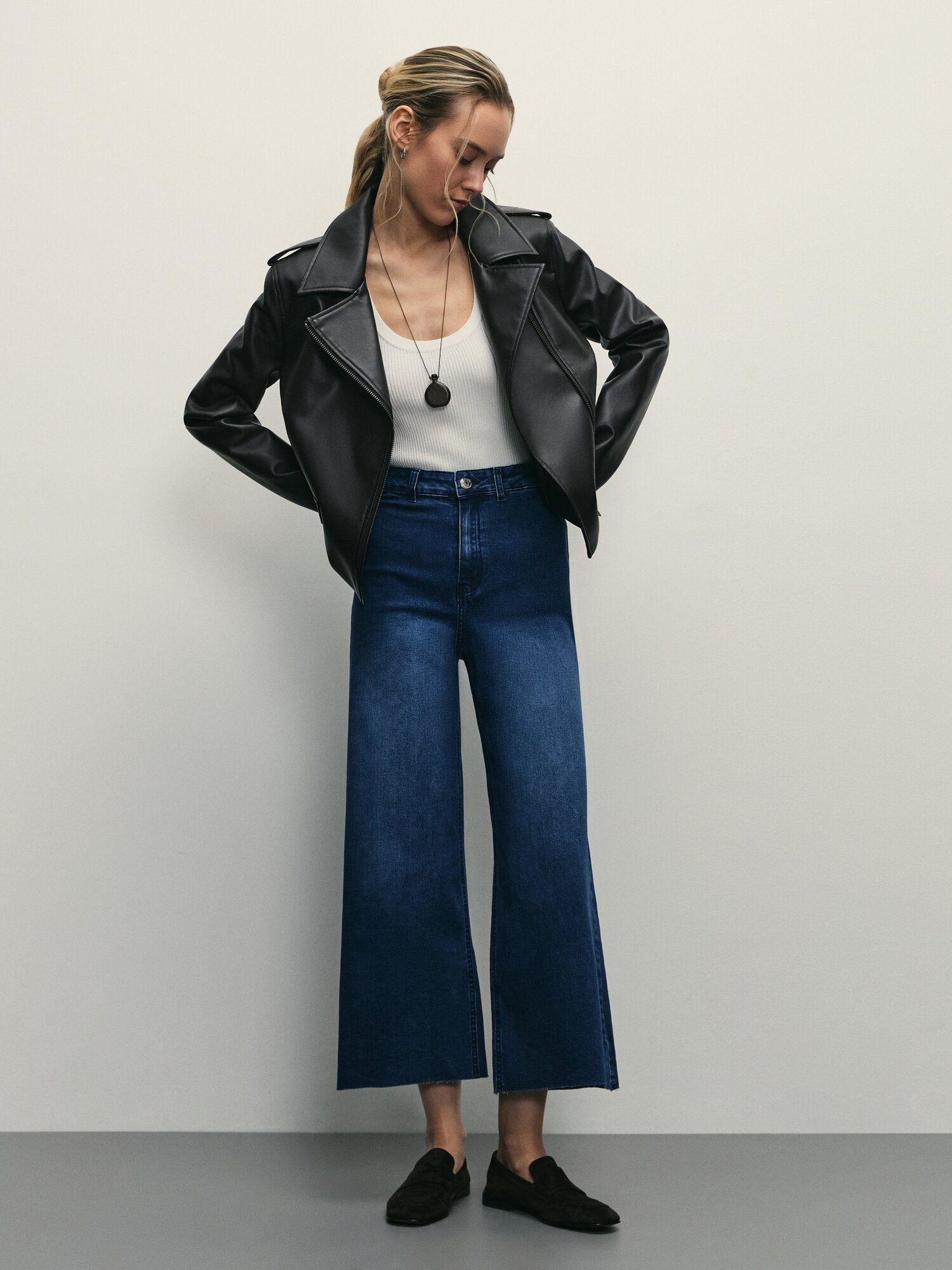 Джинсы кюлоты culottes 