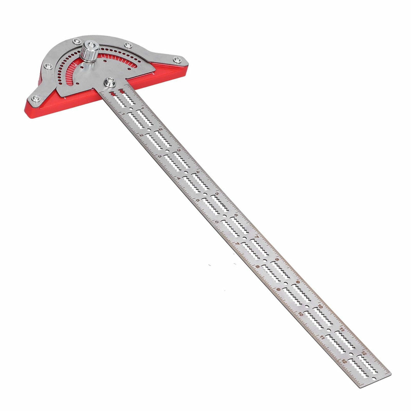 Линейка для столяров, регулируемый точный прочный транспортир, угломер с аксессуарами для плотника, деревообрабатывающий инструмент