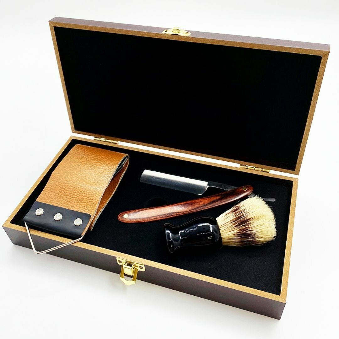BENEVOLENCE/ Мужской подарочный набор для бритья, опасная бритва шаветка, шаветт