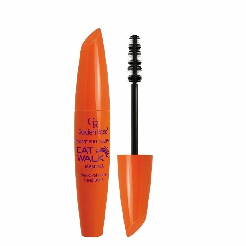 Тушь для ресниц GOLDEN ROSE "Сat Walk", объем, глубокий черный цвет