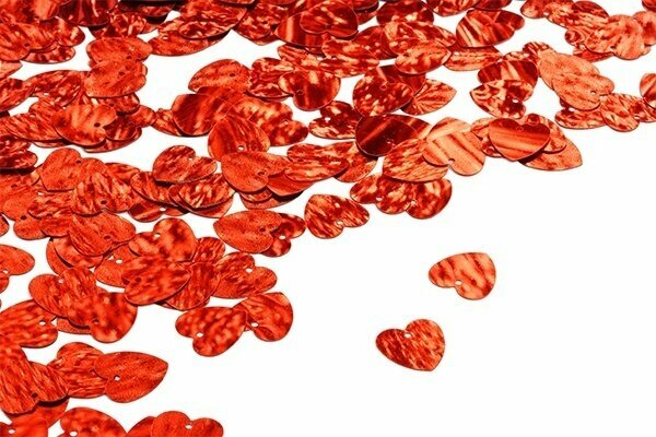 Пайетки россыпью TBY 14 мм, цвет 003 красный, 50 г (TBY. FLK298.003)