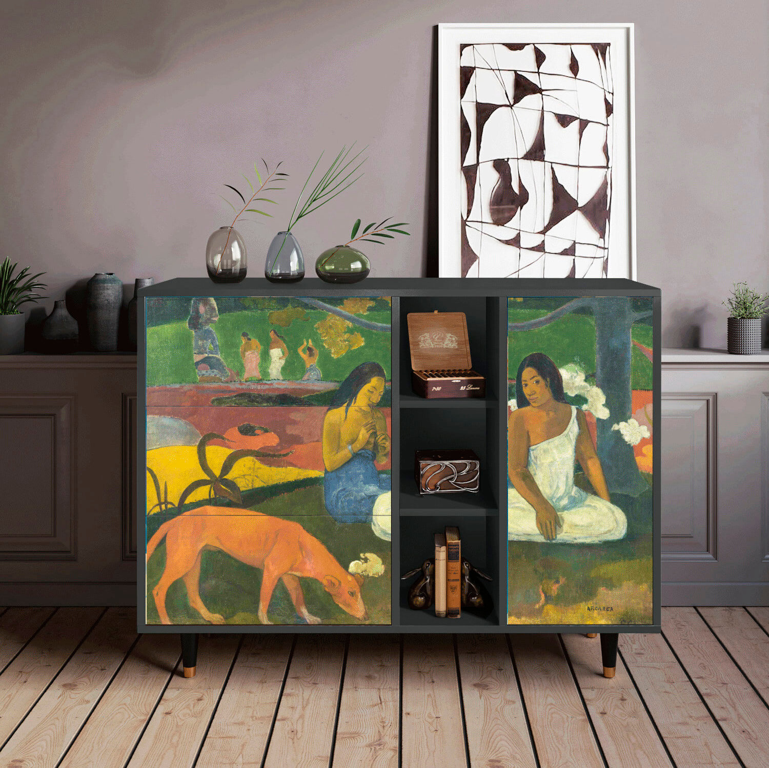 Комод - STORYZ - BS2 Arearea by Paul Gauguin, Разер - 125 x 97 x 48 см , Цвет корпуса - Антрацит