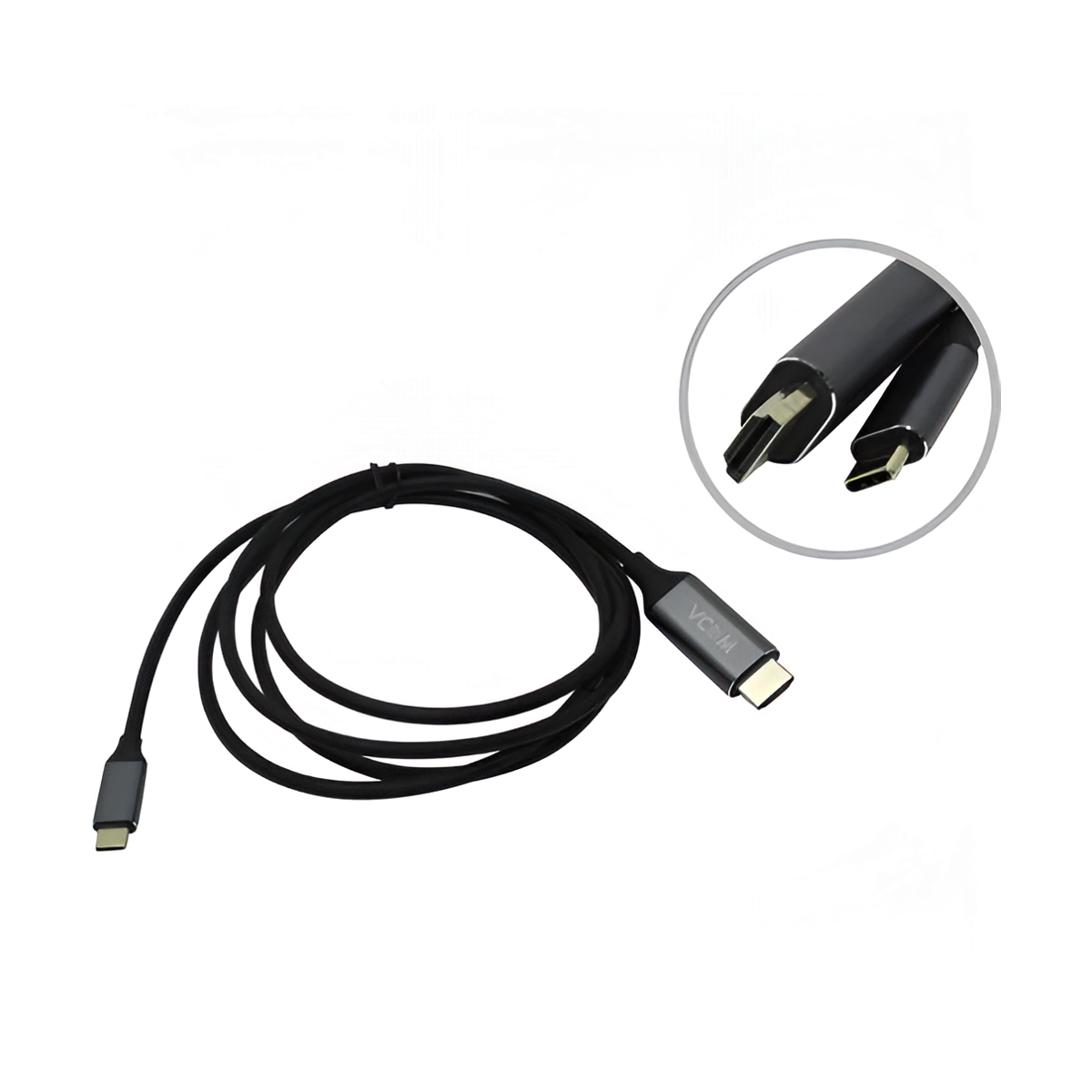 Кабель USB VCom USB Type-C - HDMI (CU423MC) длина 1.8 м, версия 2.0, цвет черный