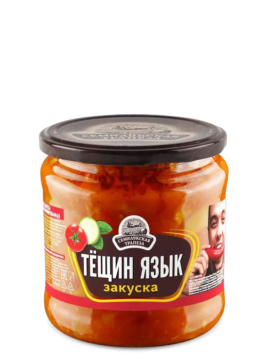 Овощная Закуска Семилукская Трапеза ТеЩин язык стерилизованная 460 г,
