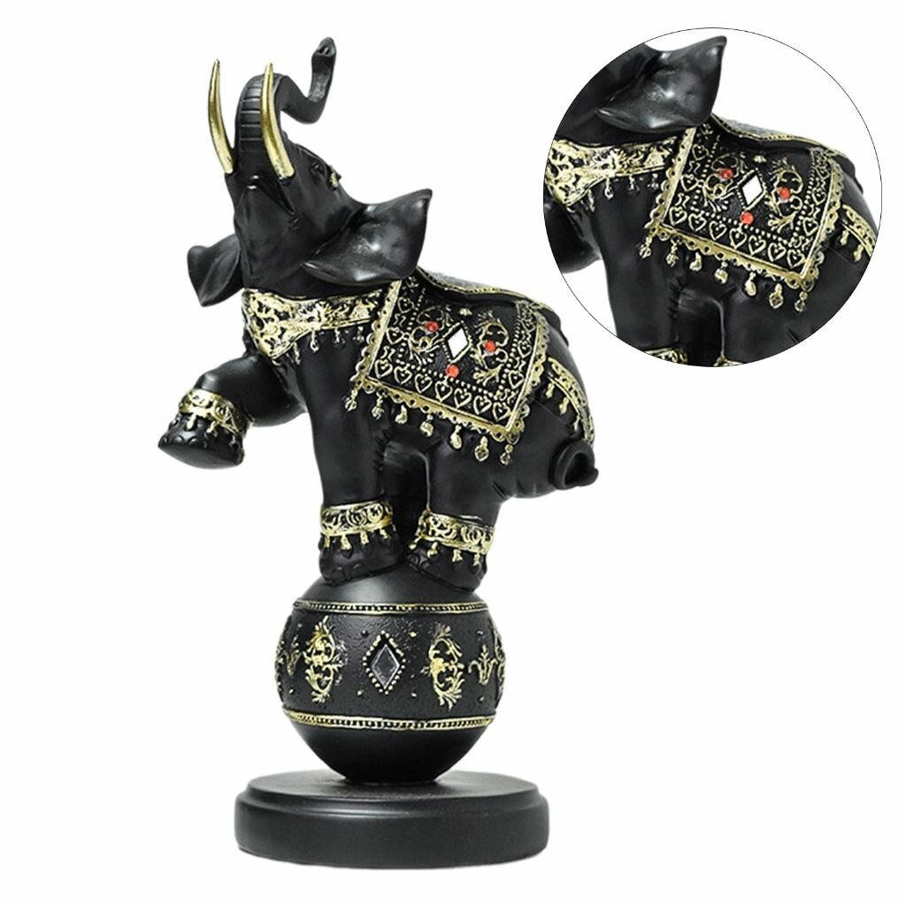 Украшение для игры в мяч со слоном-черный