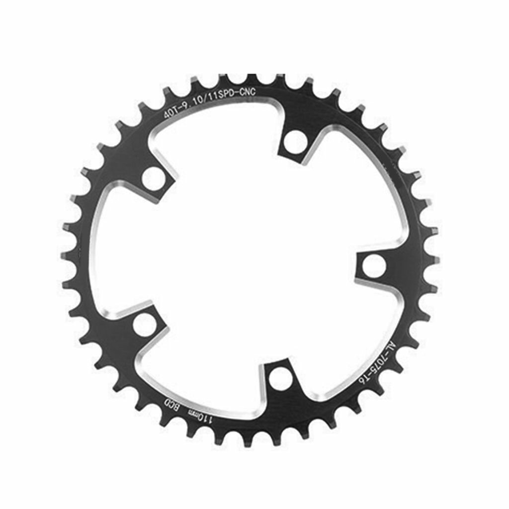 (1шт) Дорожный велосипед с положительной и отрицательной передачей на одном диске-40T-110BCD черный