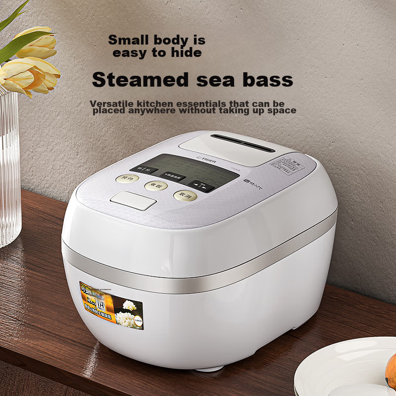 TIGER Electric Rice Cooker Pro, Japanese Mini Compact Pressure IH Pot, Non-Stick Coating Pressure Rice Cooker for 1-2 People, 1.8L, JPD-A06C