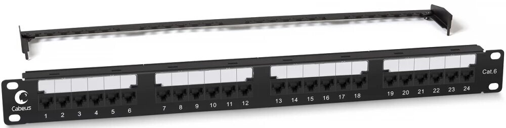 Патч-панель Cabeus (PL2-24-Cat.6-Dual)