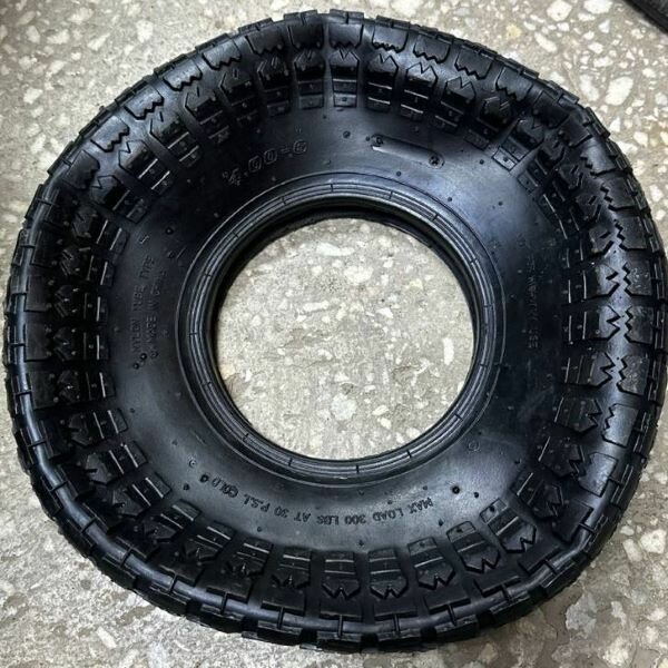 Покрышка шина диаметром 35,5см резиновая 4,00-6см к тачке тележке строительной садовой