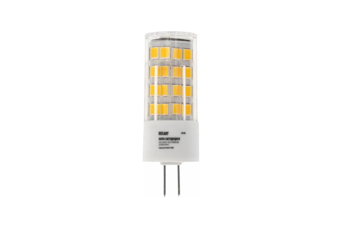 REXANT G4 JD-CORN LED лампа 230 В 5,5 Вт 2700 К теплый свет для G4 светильников 604-5012