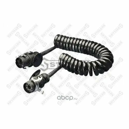 Кабель спиральный EBS7/7 полюсов, L= 4700. пласт, с 2 штекерами 24V ISO4091.6722.7638 Stellox 8801603SX
