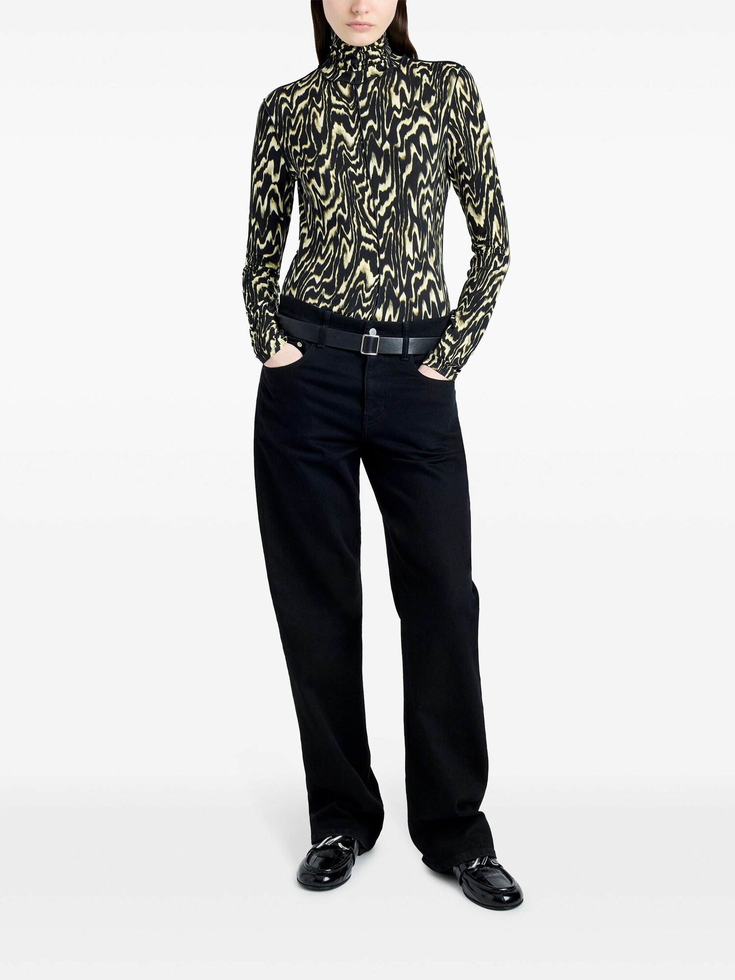 Топ Proenza Schouler White Label Audrey, размер 6, black/black — фото 1