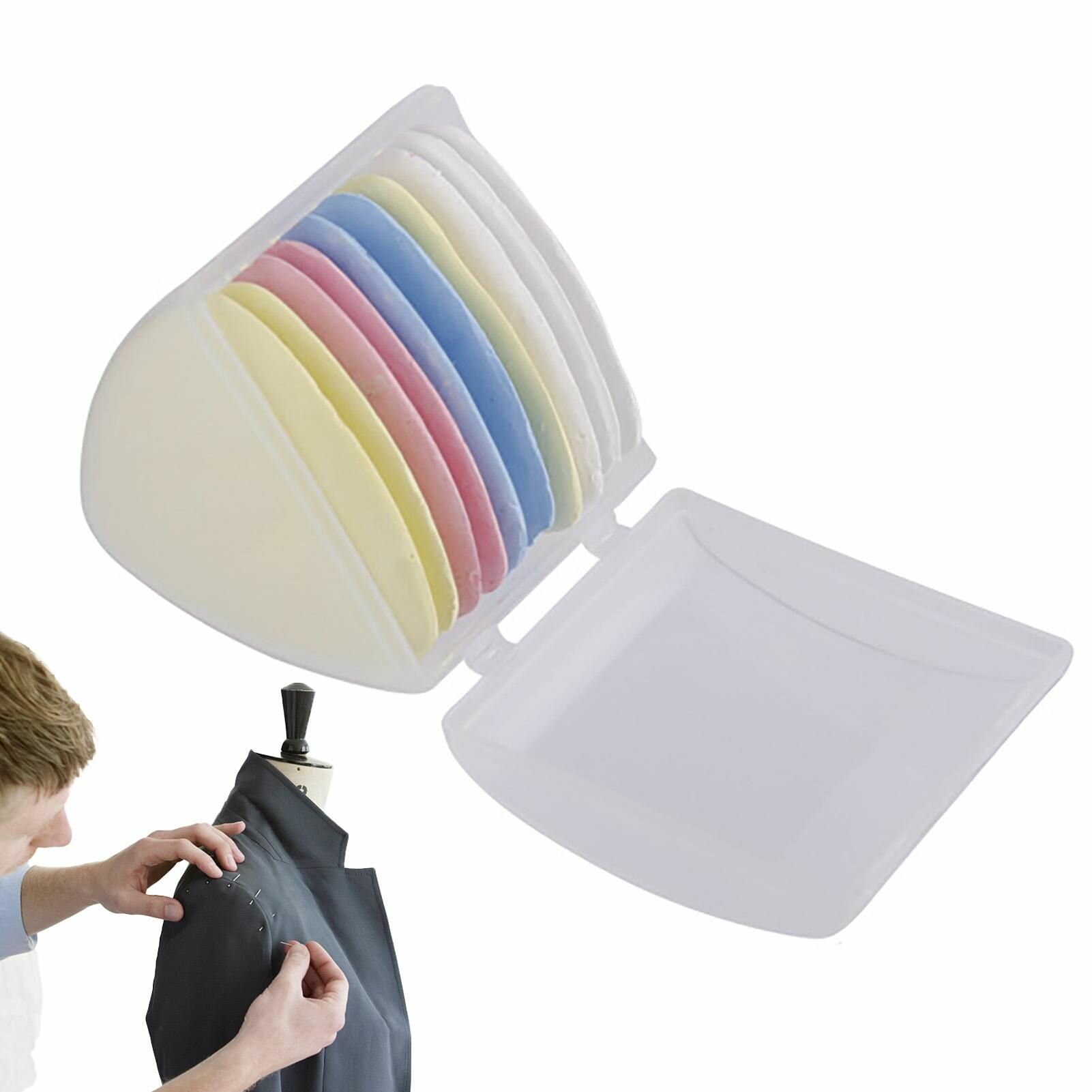 Портновский мел для ткани, 10-30 шт, треугольный швейный мел-карандаш, точные отметки без пятен, меловые карандаши для выкроек и рукоделия, меловой маркер для шитья