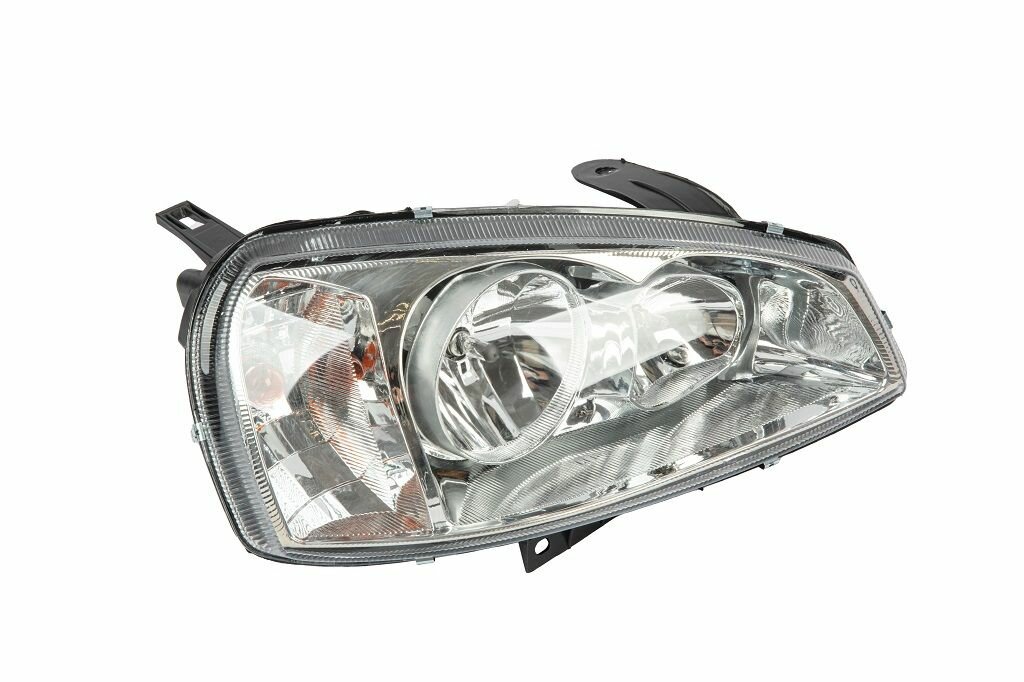 Блок-фара передняя правая для Лада Калина, хром, LeCar