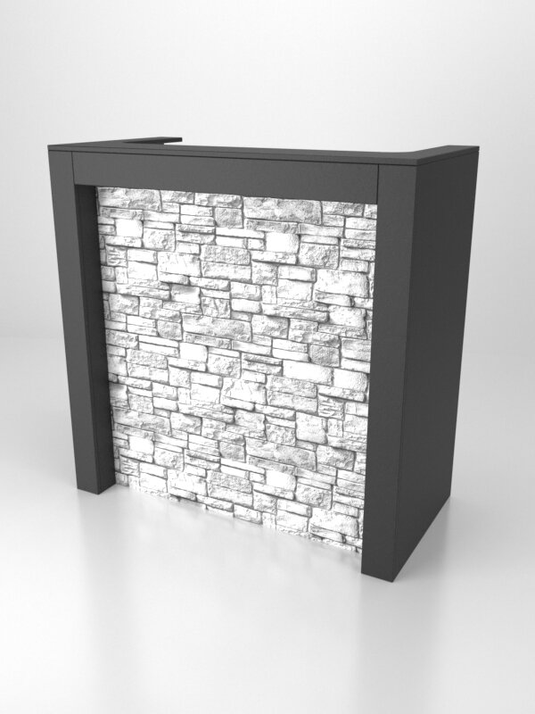 Ресепшн "Брик" №56Б, Черный. Производитель товара - компания Westcom.