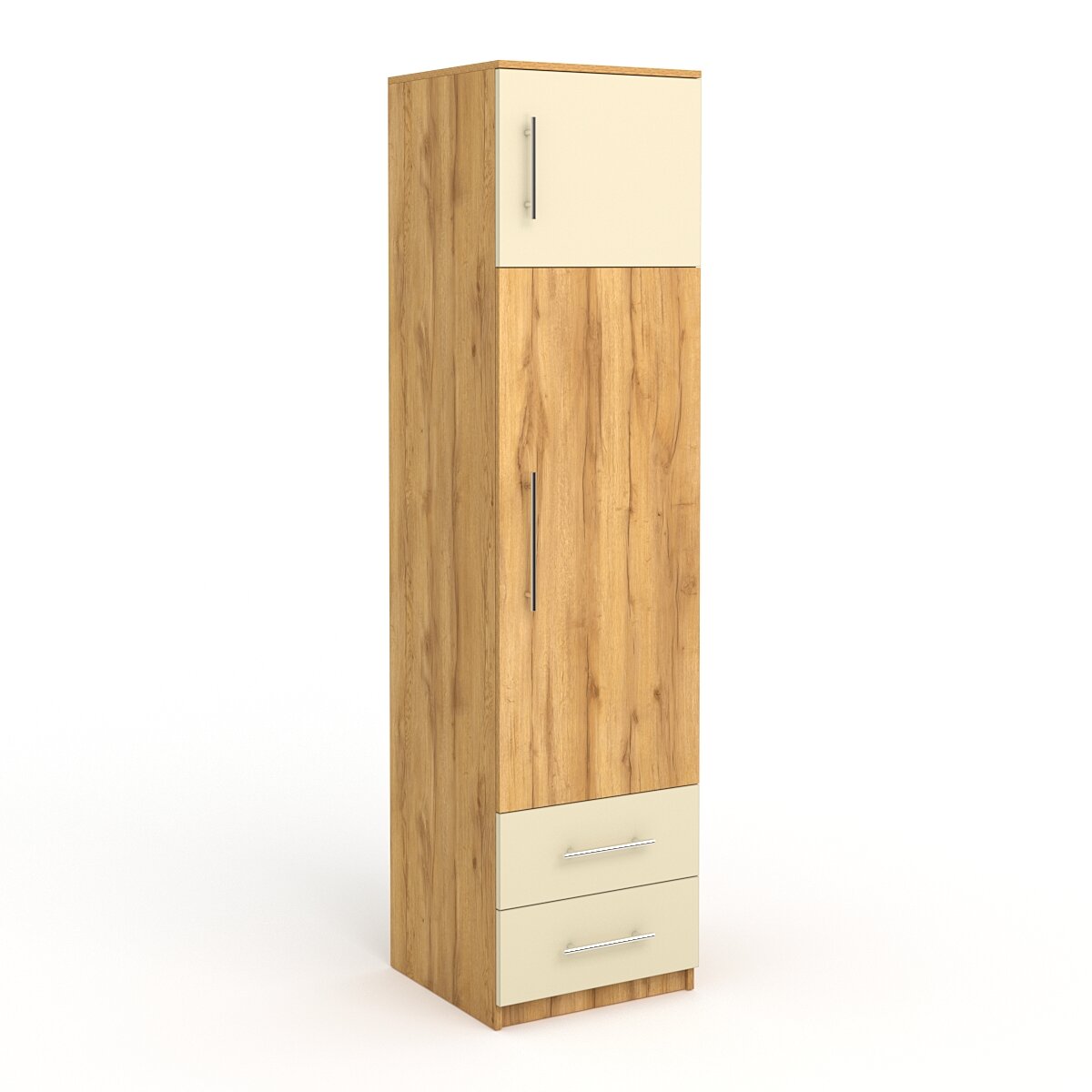 Шкаф распашной "Оззи" №5, Дуб Золотистый и Крем Вайс. Производитель товара - компания Westcom.